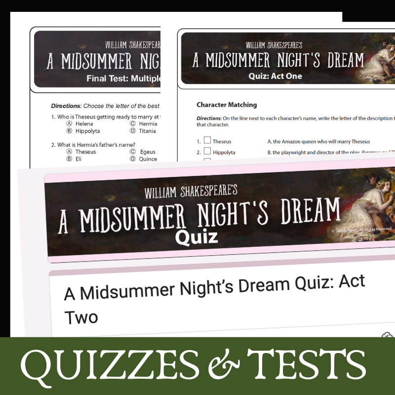 A Midsummer Night's Dream Play Study - 4-Week Teaching BUNDLE - Print ...