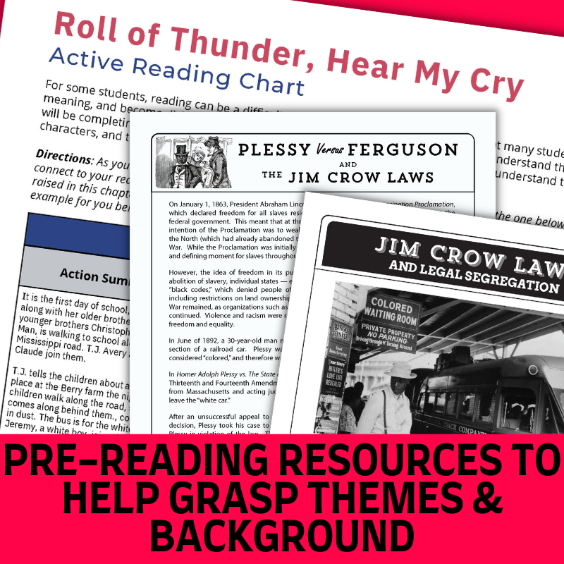 Roll of Thunder, Hear My Cry Novel Study Unit Resource BUNDLE – Simply ...