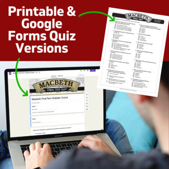 Macbeth Teaching Guide - FINAL TESTS - Mixed & Multiple Choice Tests ...