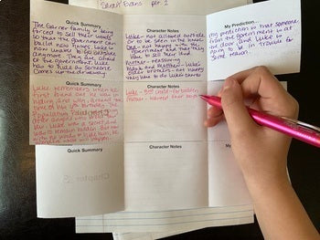 Among the Hidden Active Reading Note-Taking Foldable Activity & Novel ...