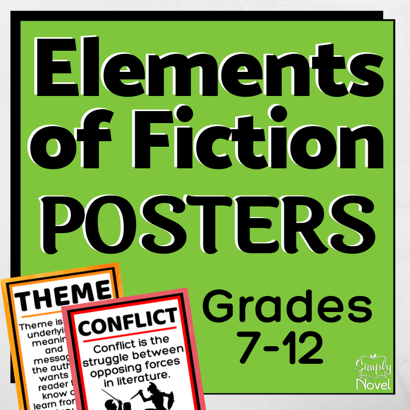 Elements of Fiction ELA Posters for Grades 7-12 – Simply Novel