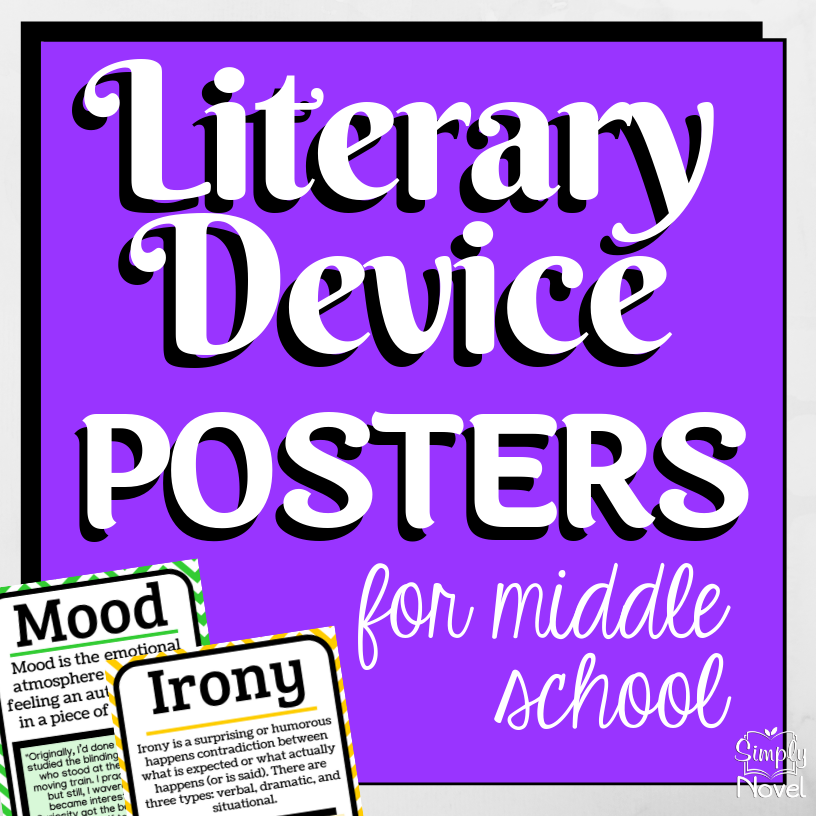 Literary Devices Posters | Literary Elements Posters for Middle School ...
