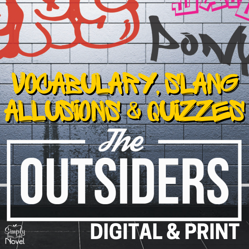 The Outsiders Novel Study Unit - Vocabulary Lists, Terms & Vocabulary ...
