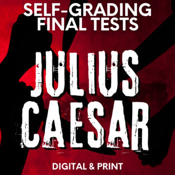 Julius Caesar Unit Plan Final Tests - Three Print & Digital Self-Gradi ...