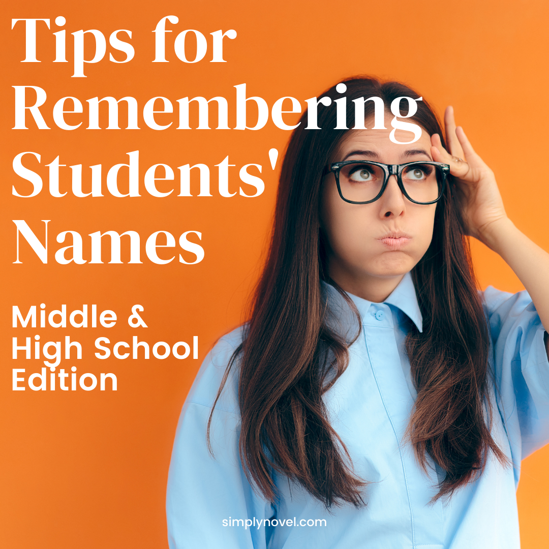 Tips for Remembering Students’ Names - Middle and High School Version ...